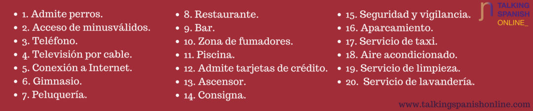 En el hotel - Talking Spanish Online En el hotel: frases y vocabulario ...